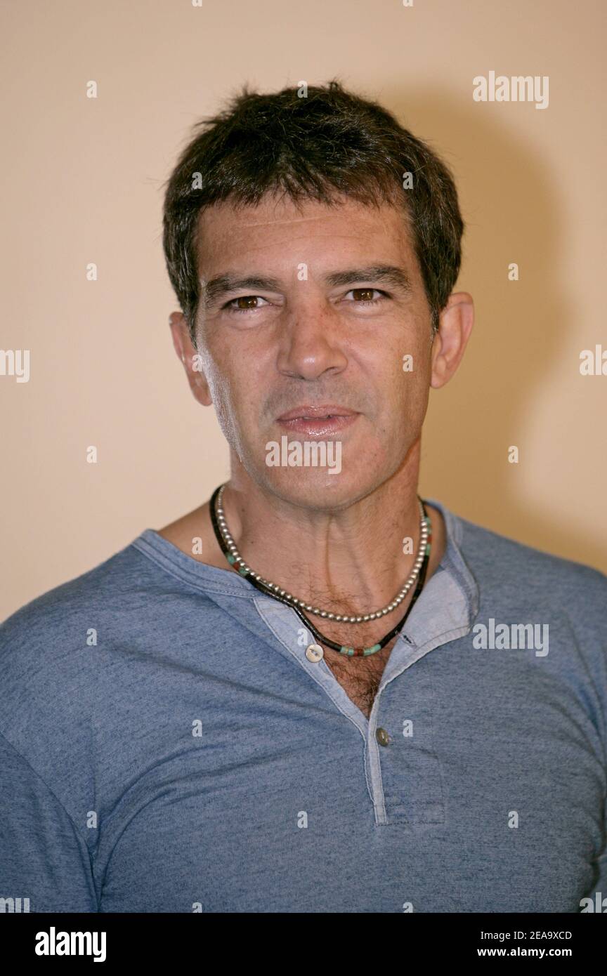 Spanish actor Antonio Banderas poses for the media during a photocall ...