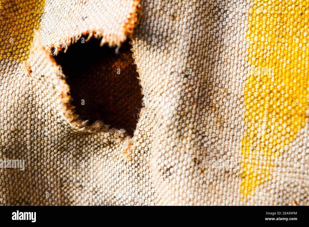 Torn tarpaulin hi-res stock photography and images - Alamy