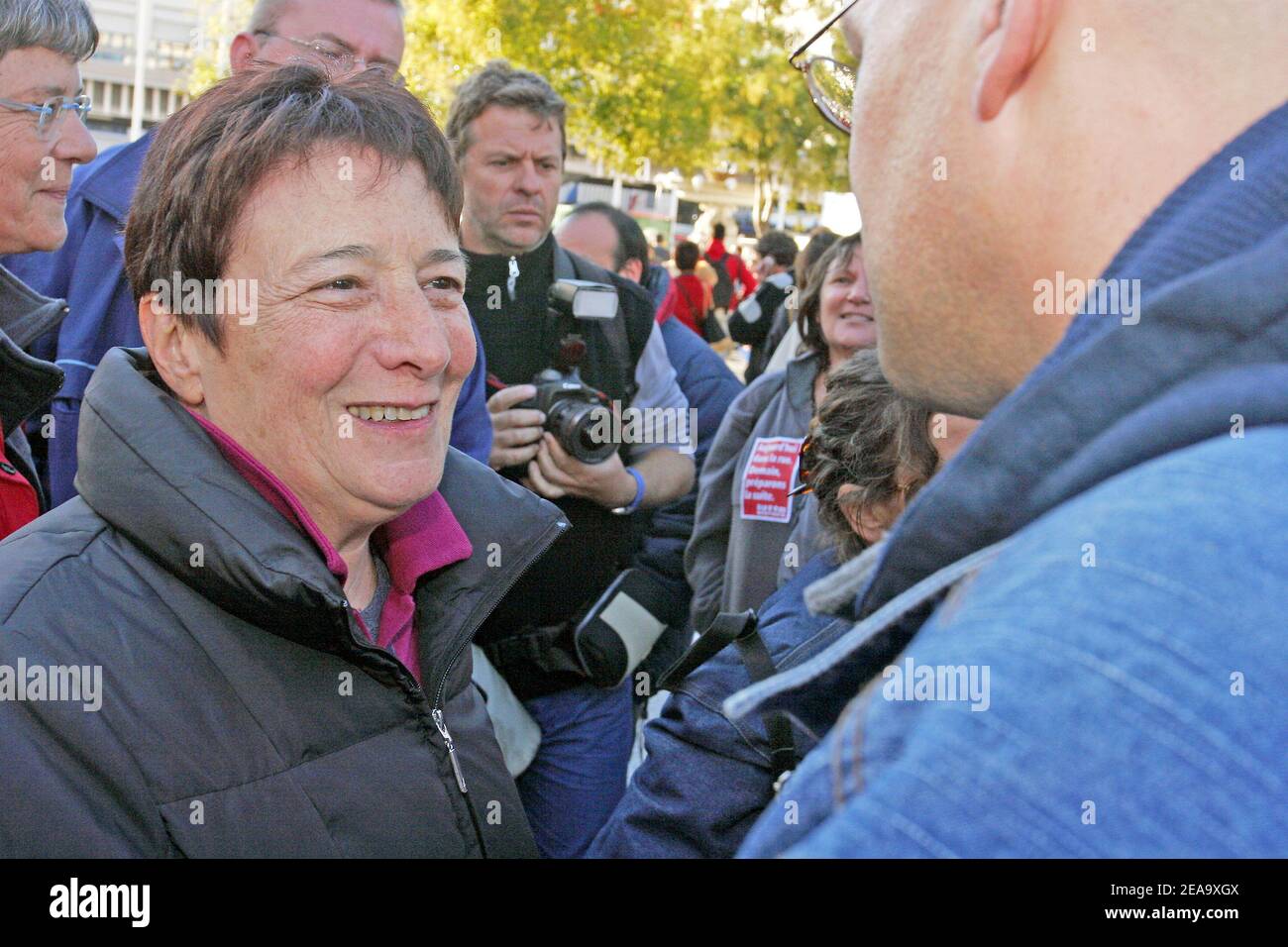 French Lutte Ouvriere General Secretary Arlette Laguiller answers the ...