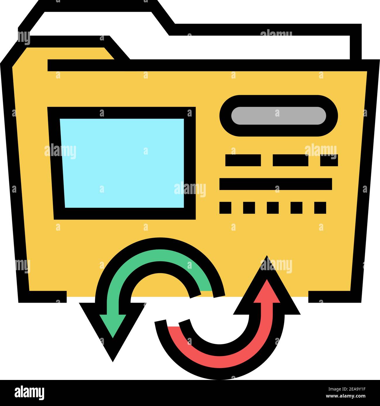 files converter color icon vector illustration Stock Vector Image & Art ...