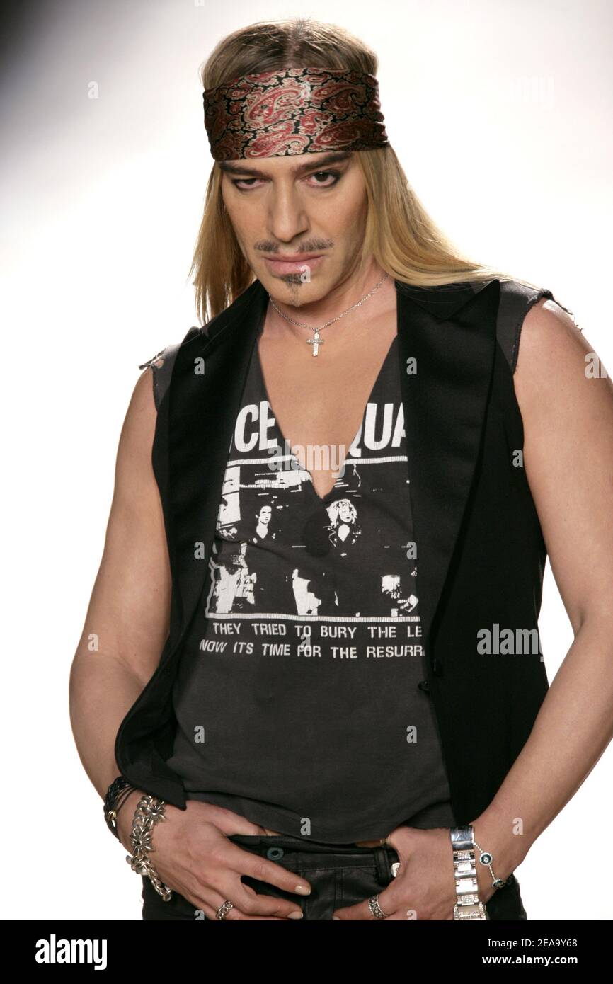 British designer John Galliano pictured after his 2006 Haute-Couture ...