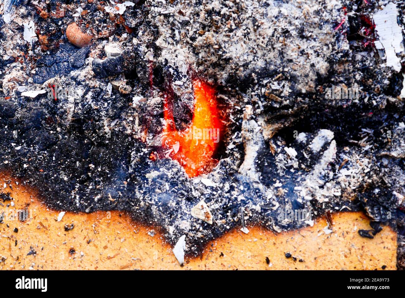 Burning wood, close-up view, France Stock Photo - Alamy