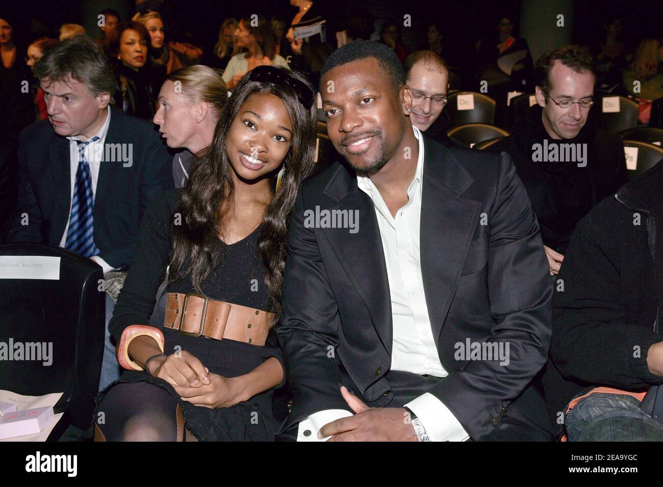 US actor Chris Tucker and his wife Benissima attend the Stella Cadente ...