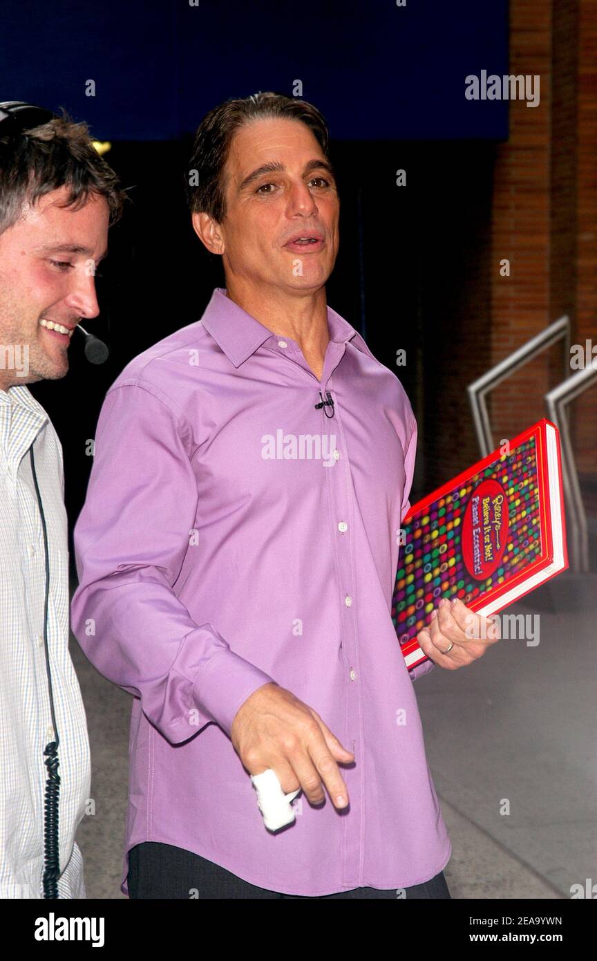 "TV talk show host Tony Danza shooting opening sequence outside of ABC ...