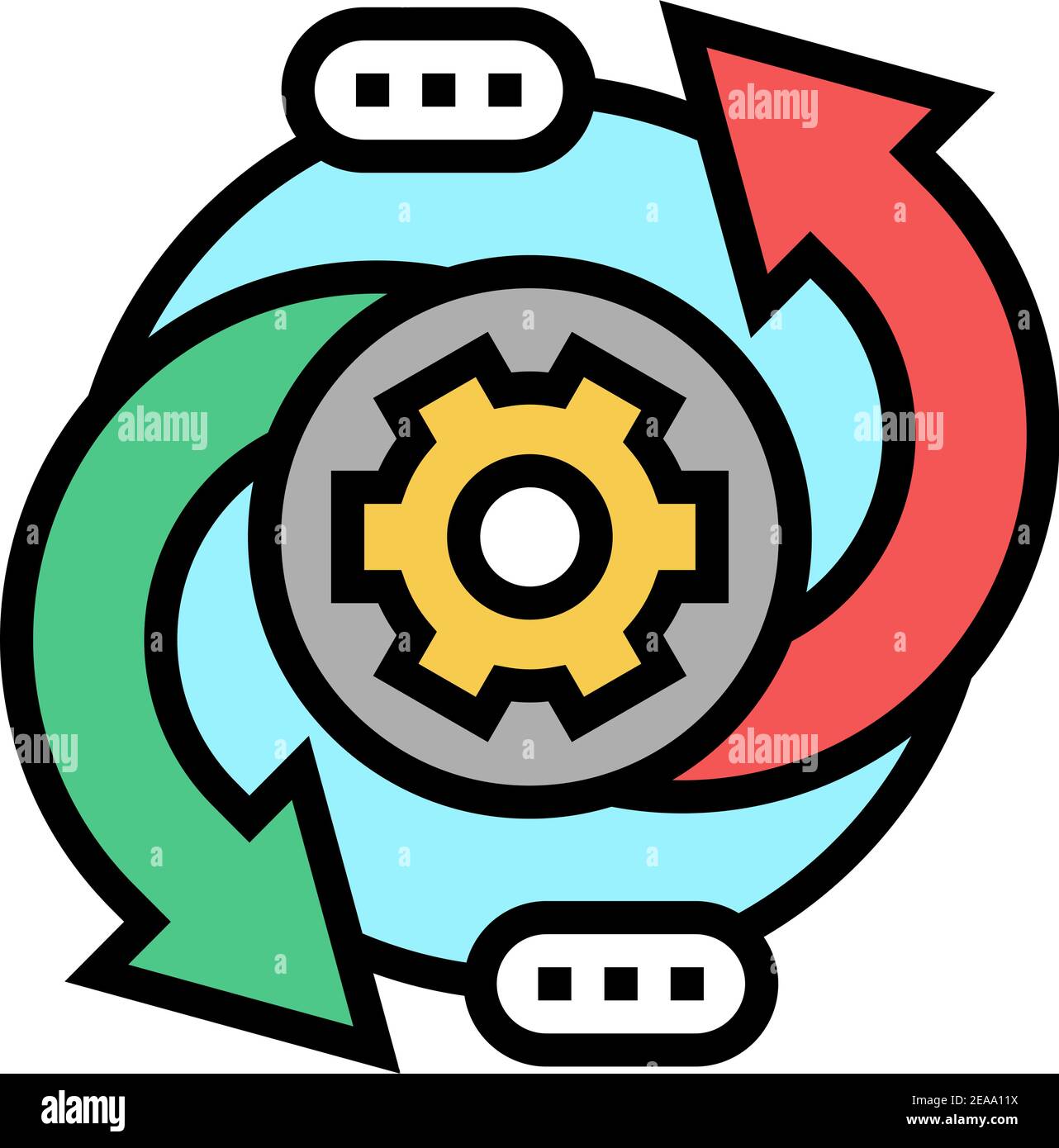 abstract converter color icon vector illustration Stock Vector Image ...