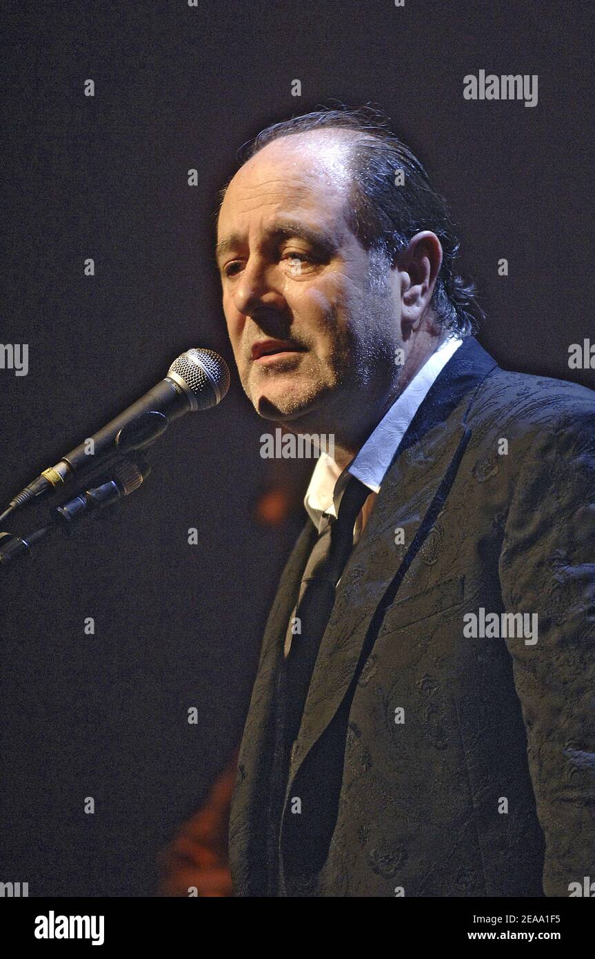 French singer Michel Delpech performs at La Cigale in Paris, France on ...