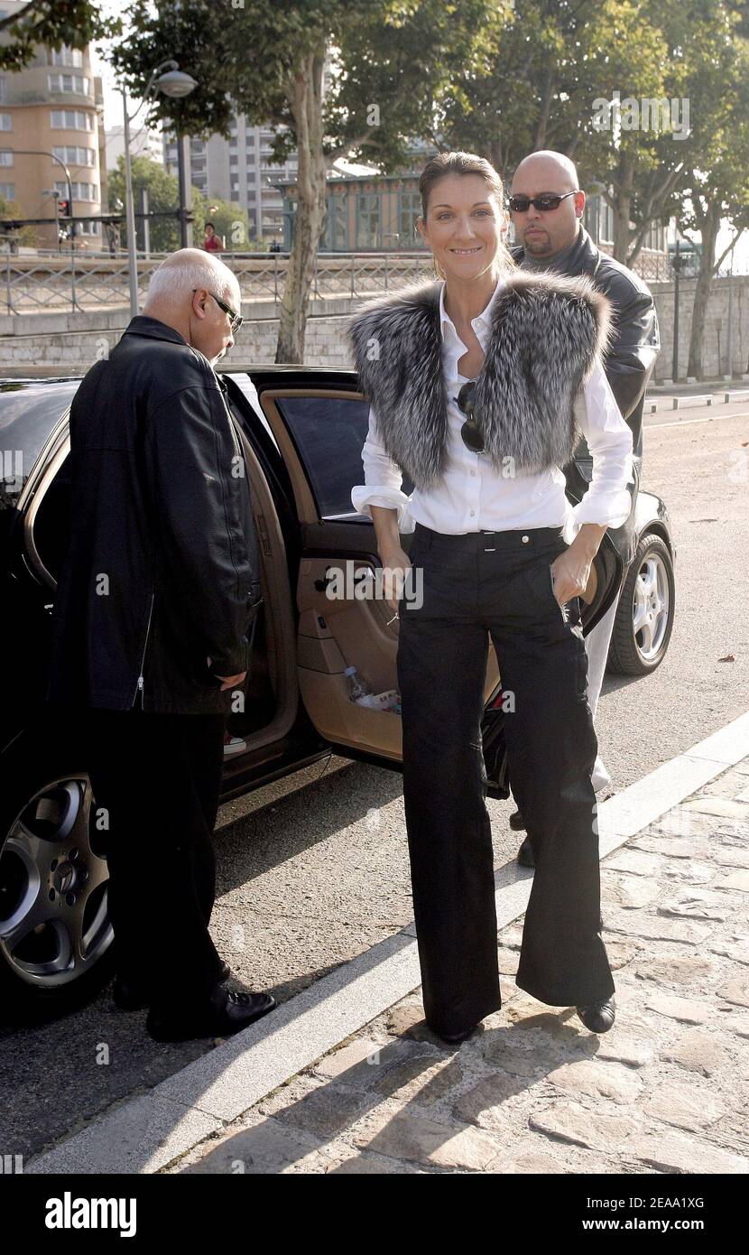 Canadian singer Celine Dion, her husband Rene Angelil and their son ...