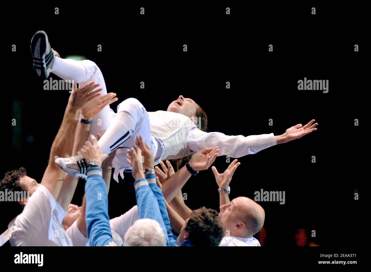 The new World Champion women's Foil Fencing, Italian Valentina Vezzali ...