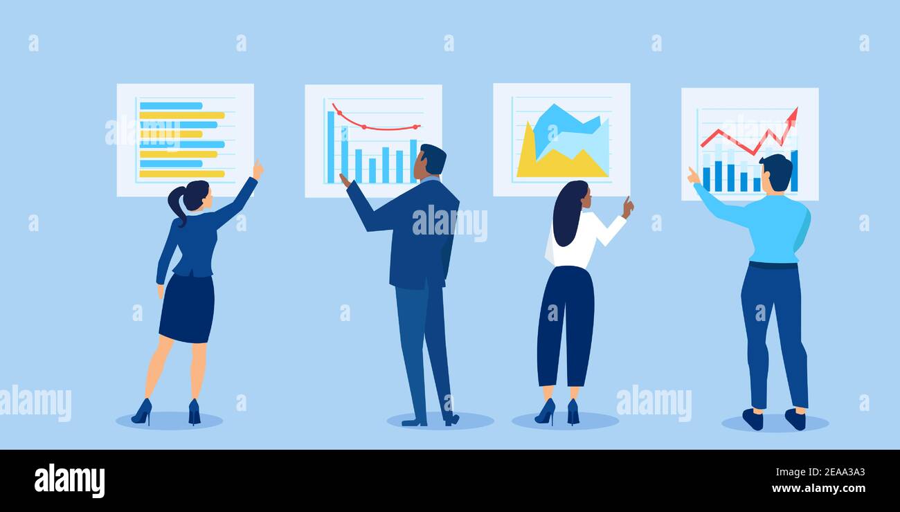 Reviewing charts Stock Vector Images - Alamy