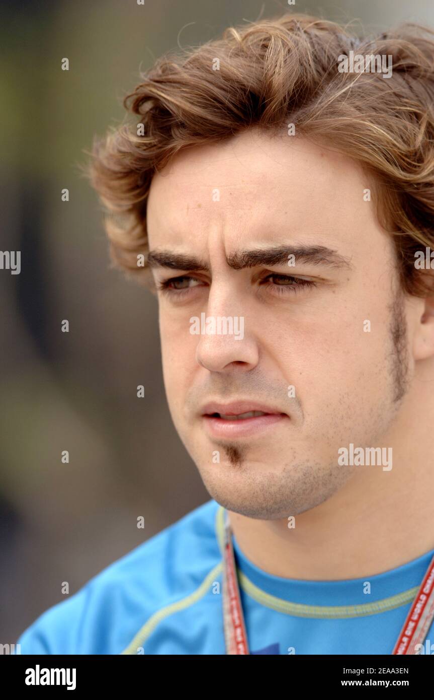 Spanish world champion Fernando Alonso of Renault before the second ...
