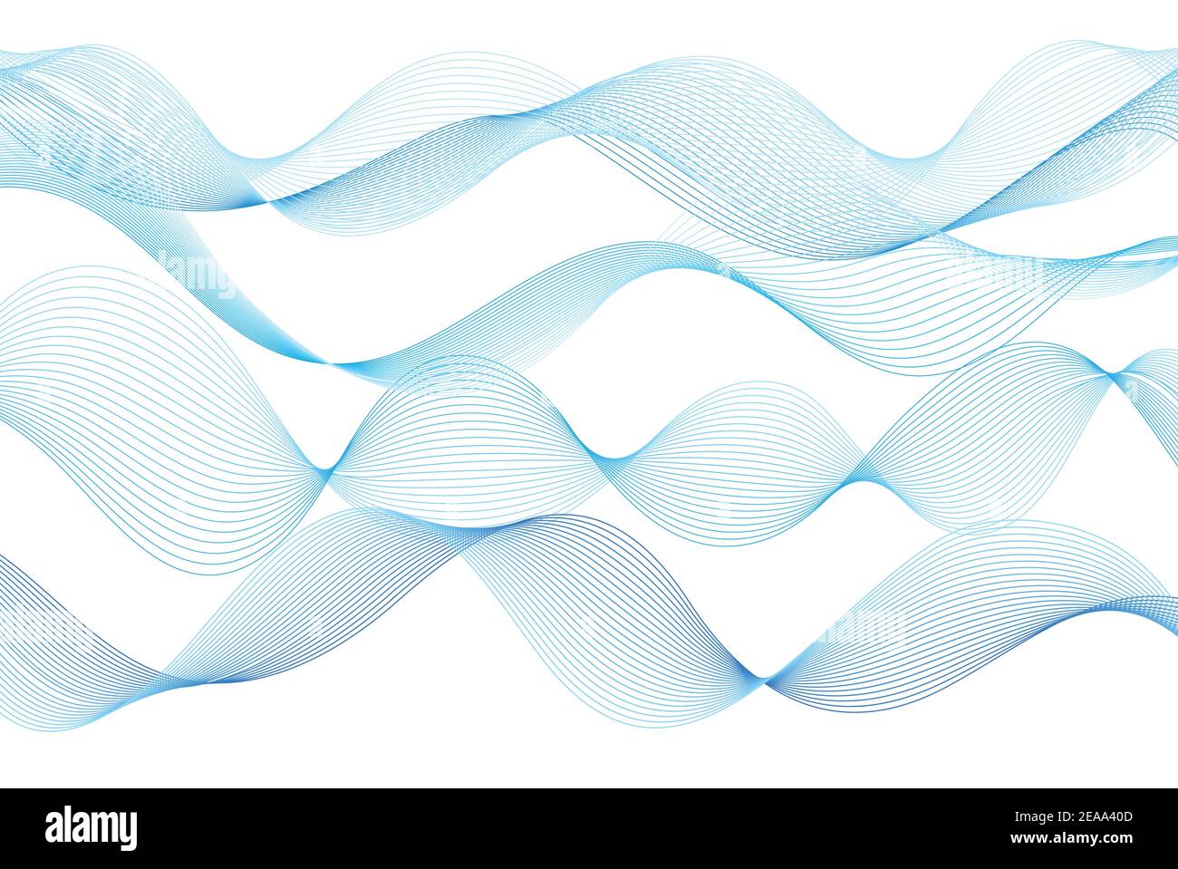 Abstract bright colored wave lines on a white background. Example of ...