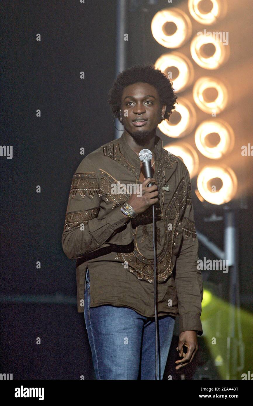 French singer Corneille performs live for an evening performance 'Tous ...