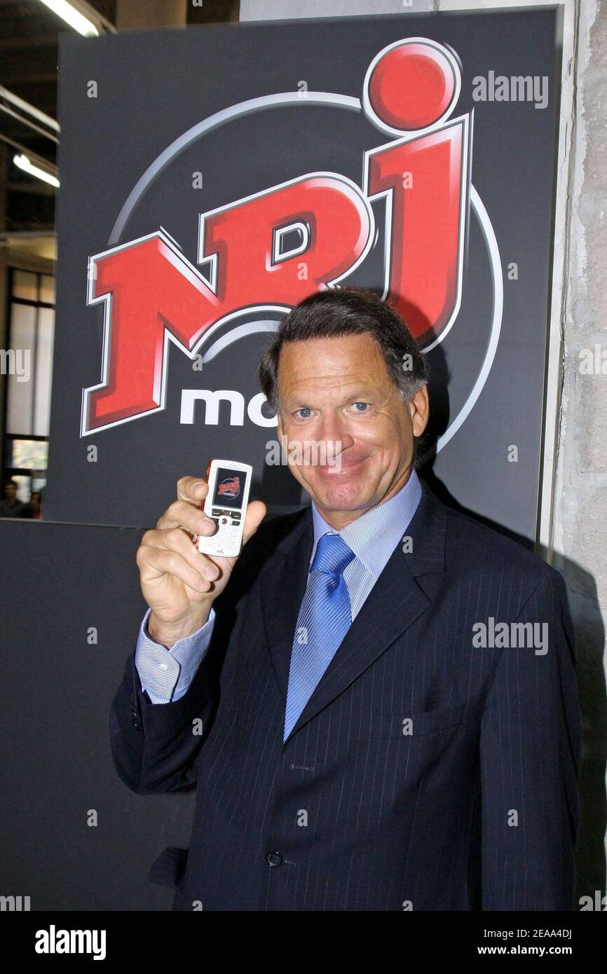 French CEO of NRJ Groupe Jean Paul Baudecroux attends the launching ...