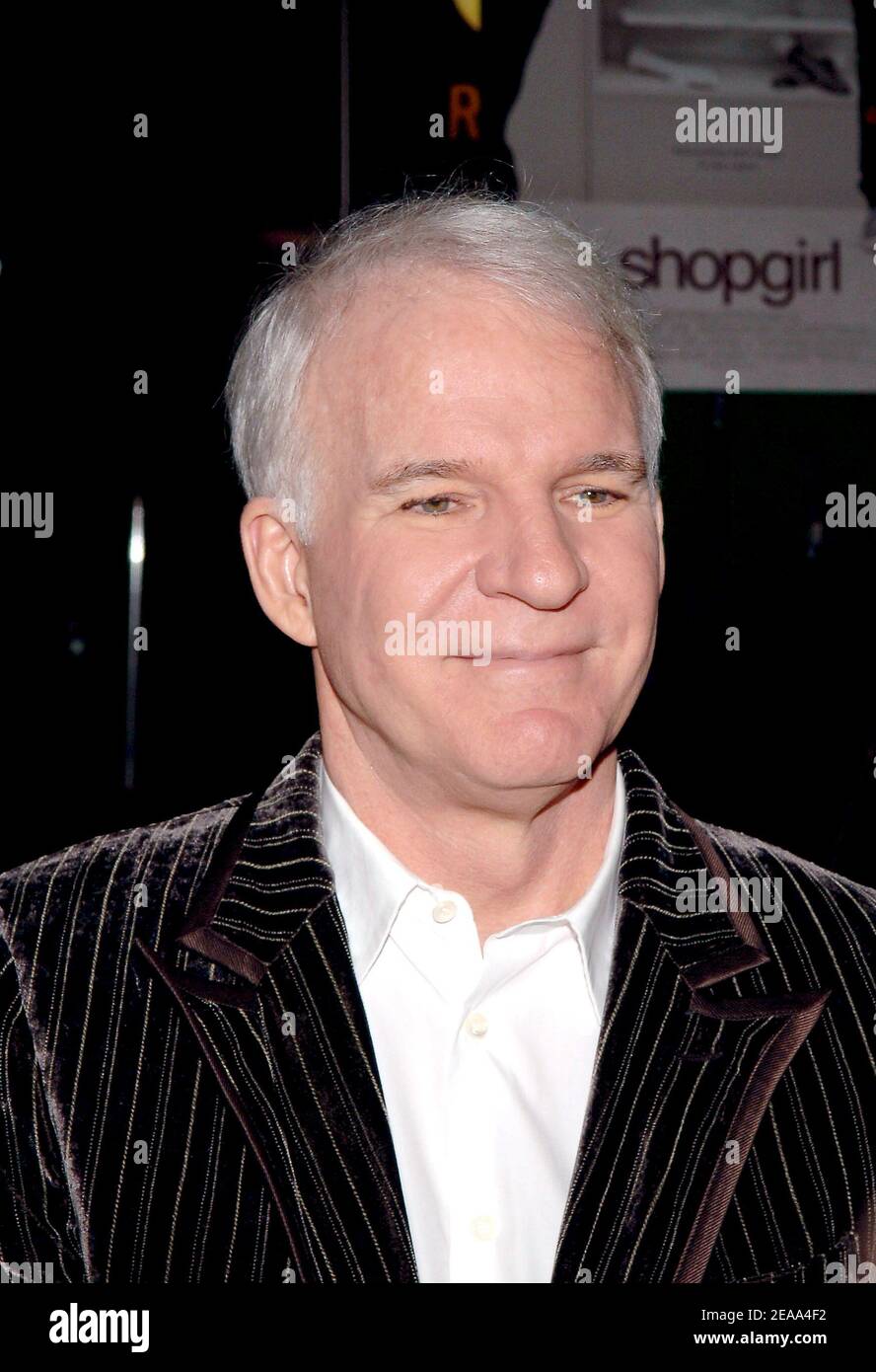 "Cast member Steve Martin arrives at the ""Shopgirl"" premiere held at ...