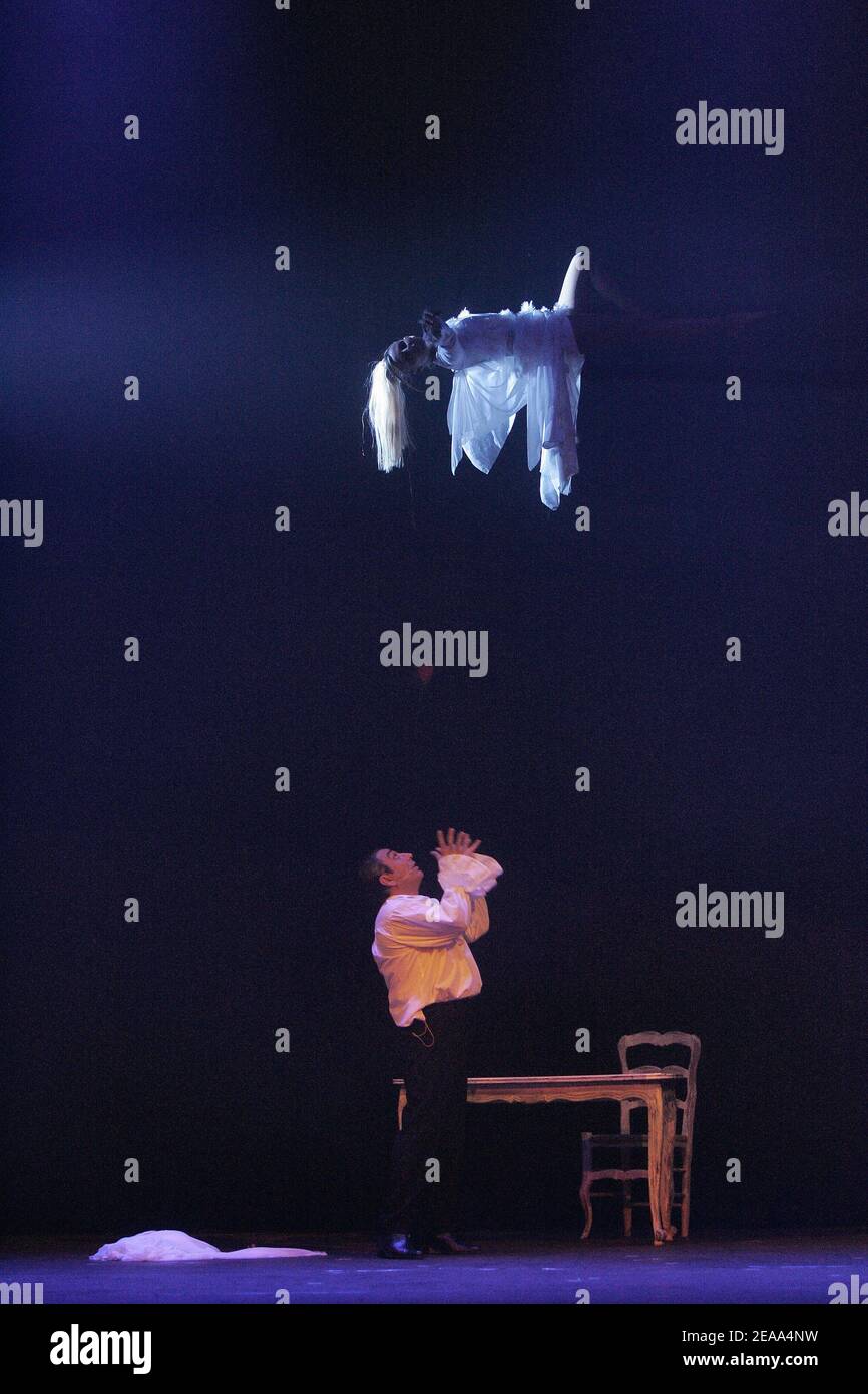 French magician Dani Lary at Mogador theatre in Paris, France on ...
