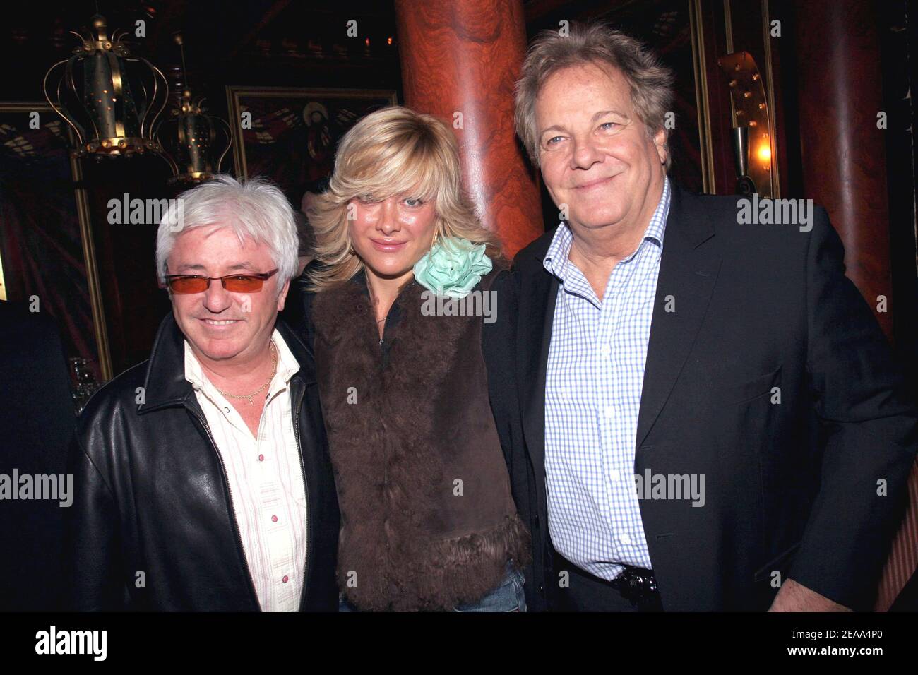 French musician Marc Cerrone, his wife Jill and Italian socialite ...