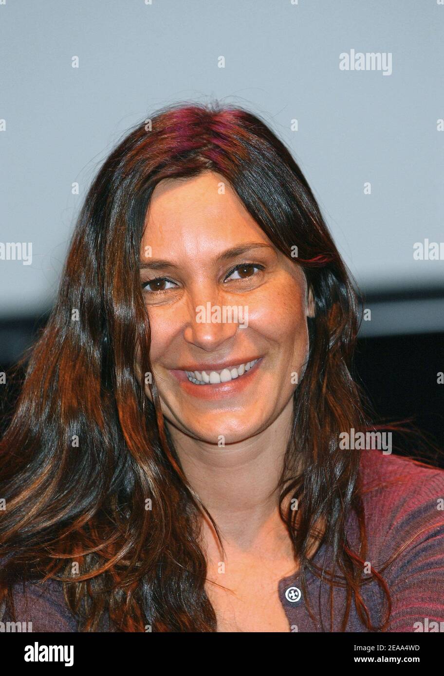 French singer Zazie holds a press conference to promote the show and ...
