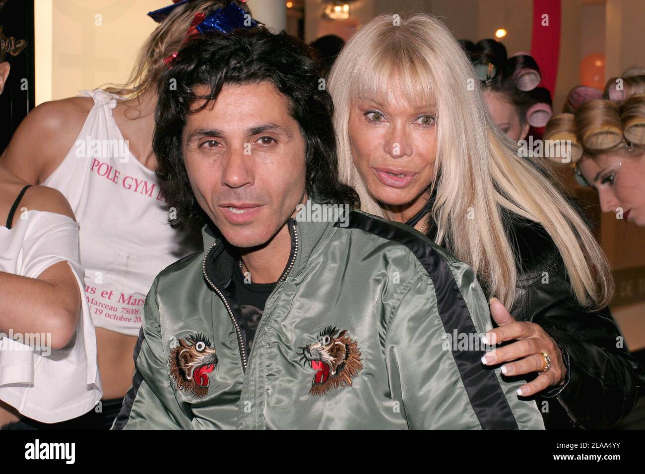 French dancer Lova Moor and French singer Jean-Luc Lahaye attend a ...