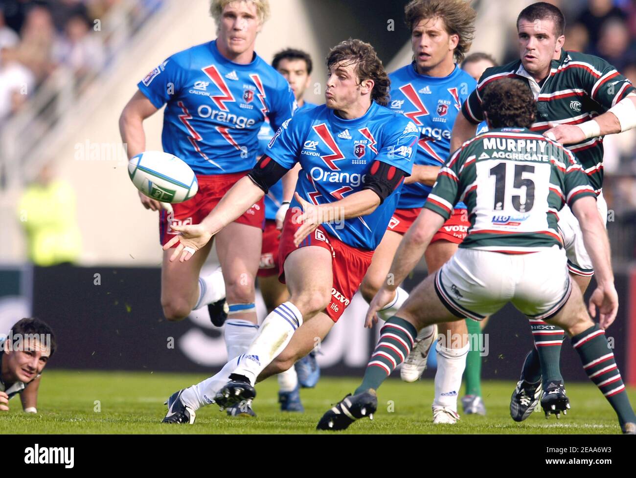 Mirco Bergamasco of the Stade Francais in action during the Heineken ...
