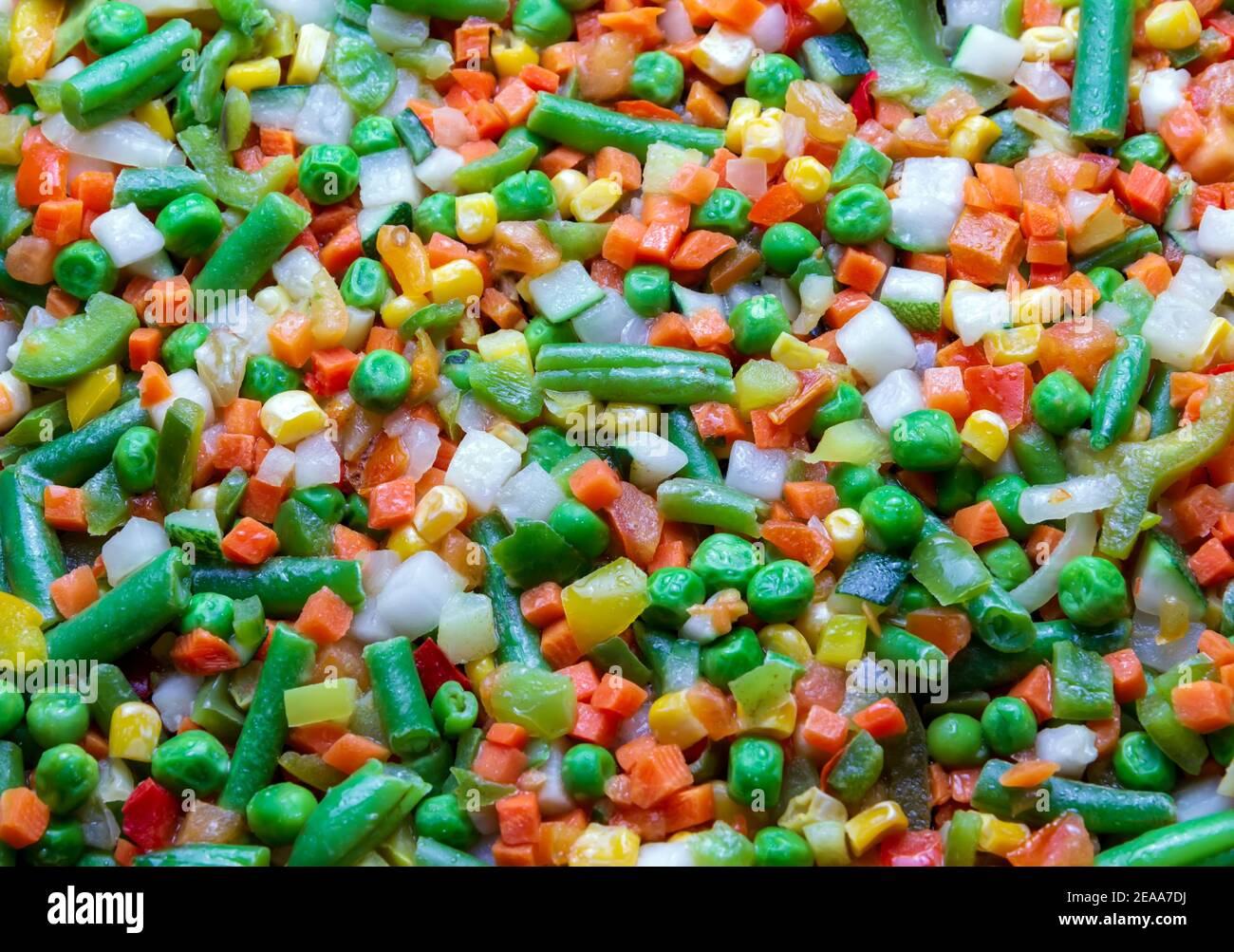Vegetables Blend. mix chopped vegetables assorted Stock Photo - Alamy