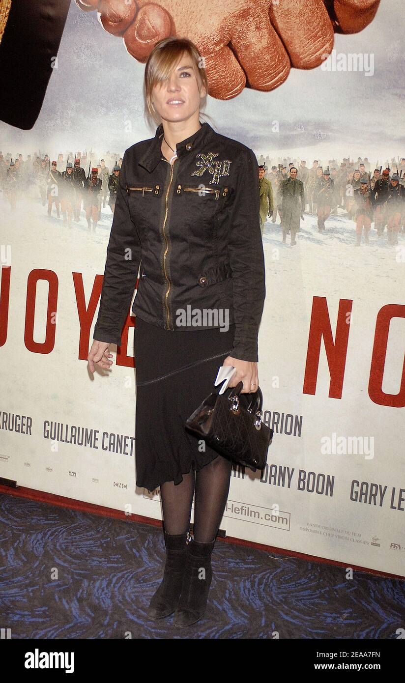 French actress Mathilde Seigner at the premiere of 'Joyeux Noel ...