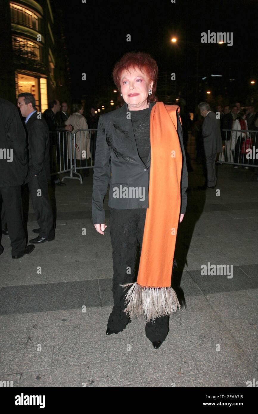 French singer Regine attends a cocktail to celebrate the 50th ...