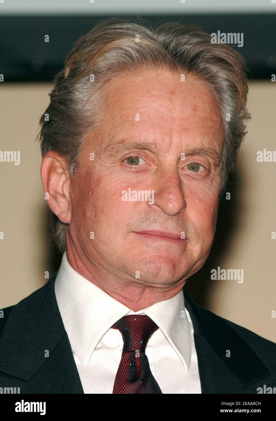 "Actor Michael Douglas and NY Police Commissioner Ray Kelly pose for ...