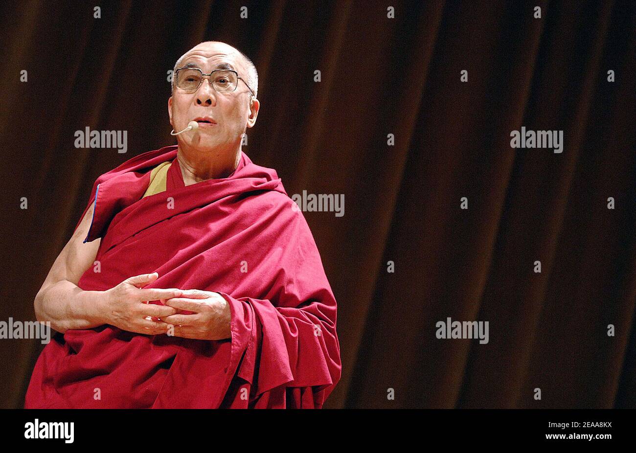 The Dalai Lama attends 'The Mind and Life Conference XIII.' during his ...