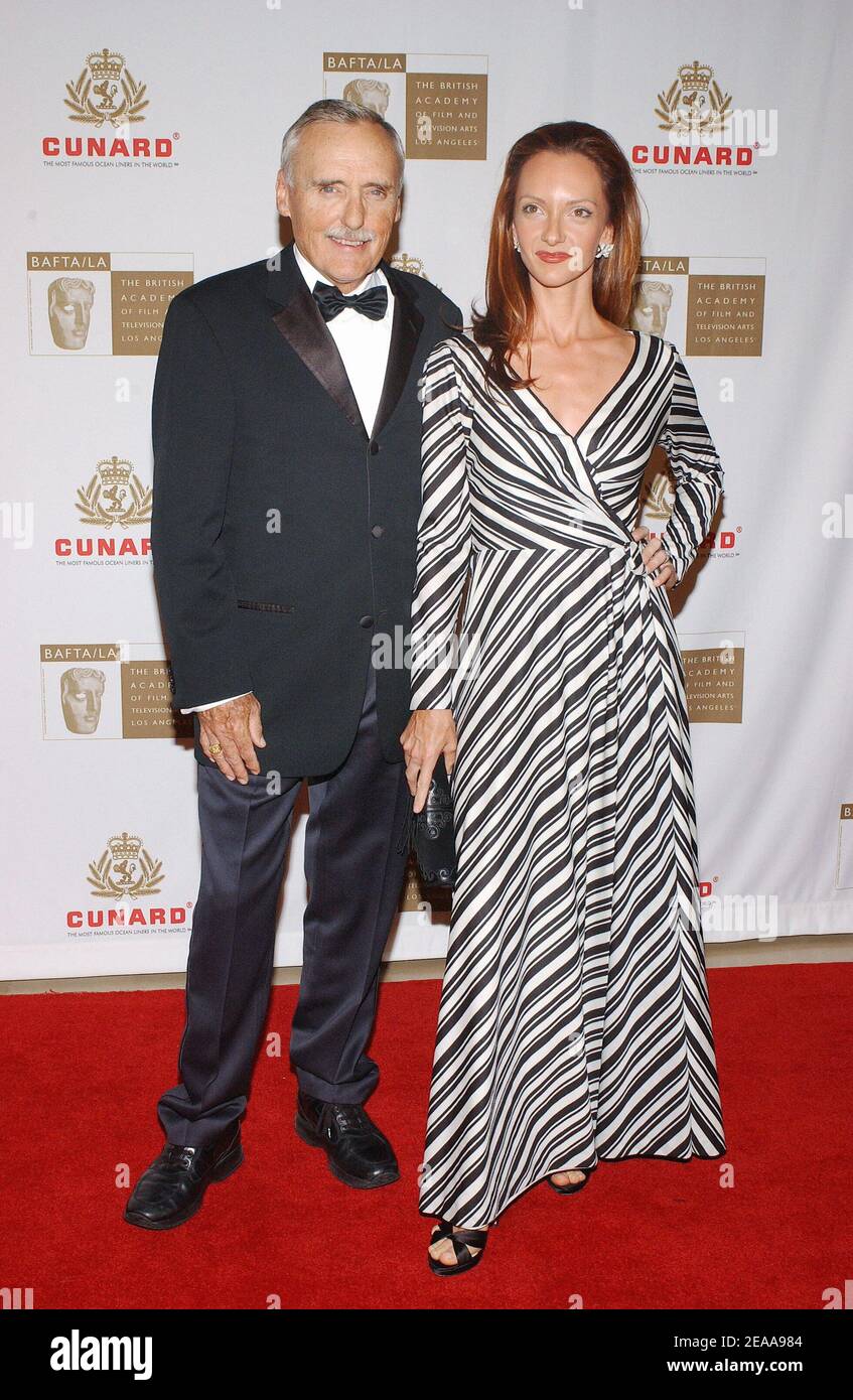 Dennis Hopper and his wife Victoria Duffy attend the 14th Annual ...