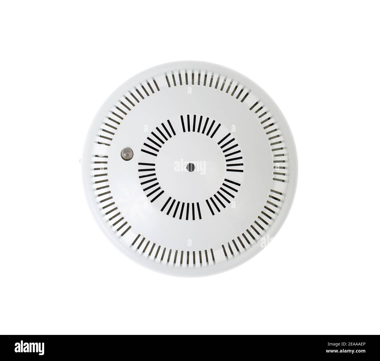 Smoke alarm isolated on white background. Studio Photo Stock Photo - Alamy