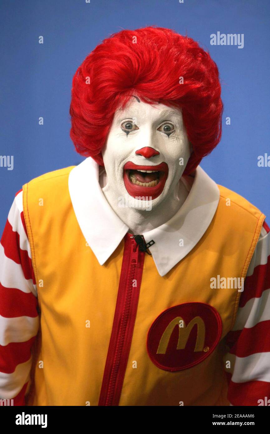 Ronald McDonald celebrates the World Children's Day during a private ...