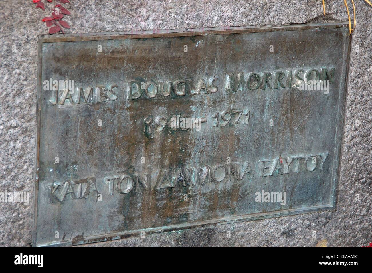 Jim morrisons grave pere lachaise cemetery hi-res stock photography and ...