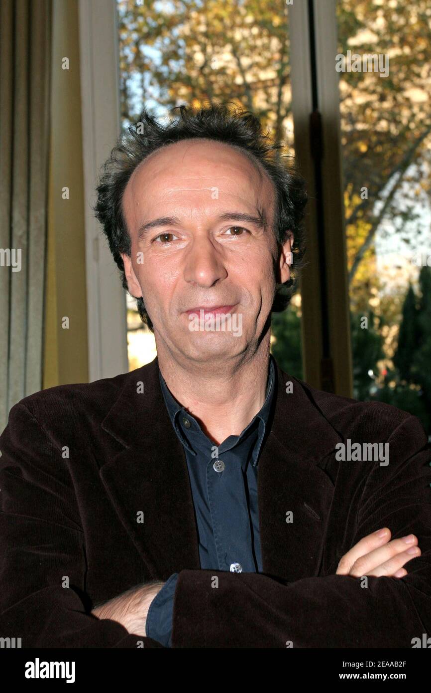Italian actor and director Roberto Benigni poses at the club-restaurant ...