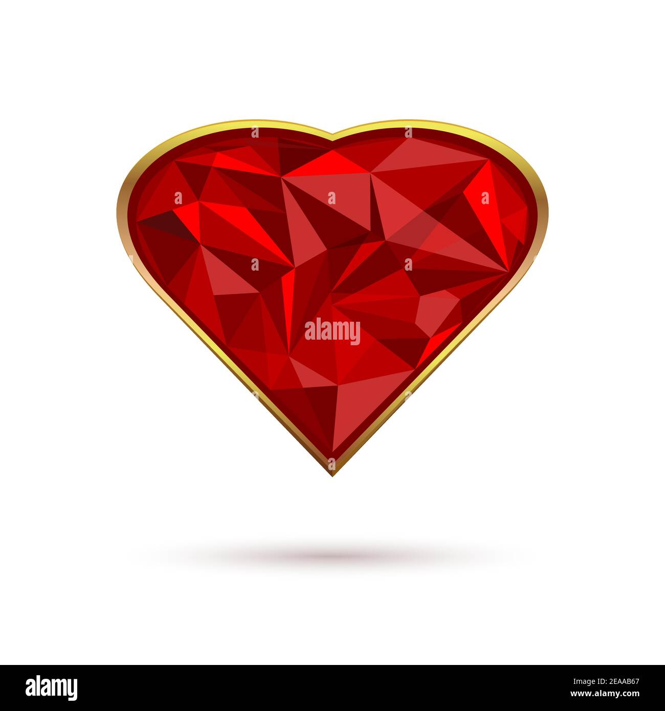 White heart stone Stock Vector Images - Alamy