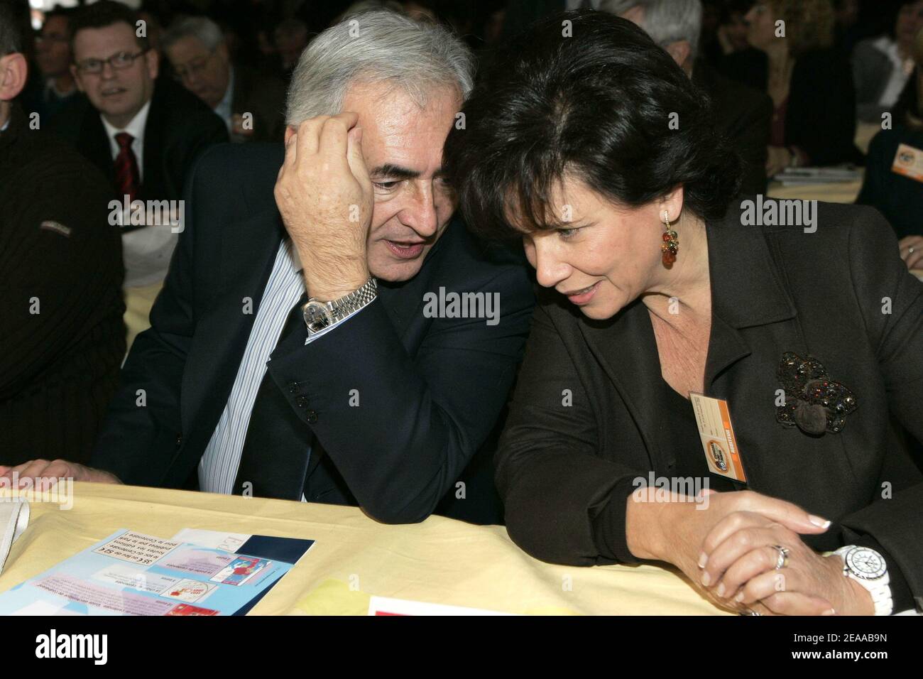 Dominique Strauss-Kahn and wife Anne Sinclair attend the 74th Socialist ...