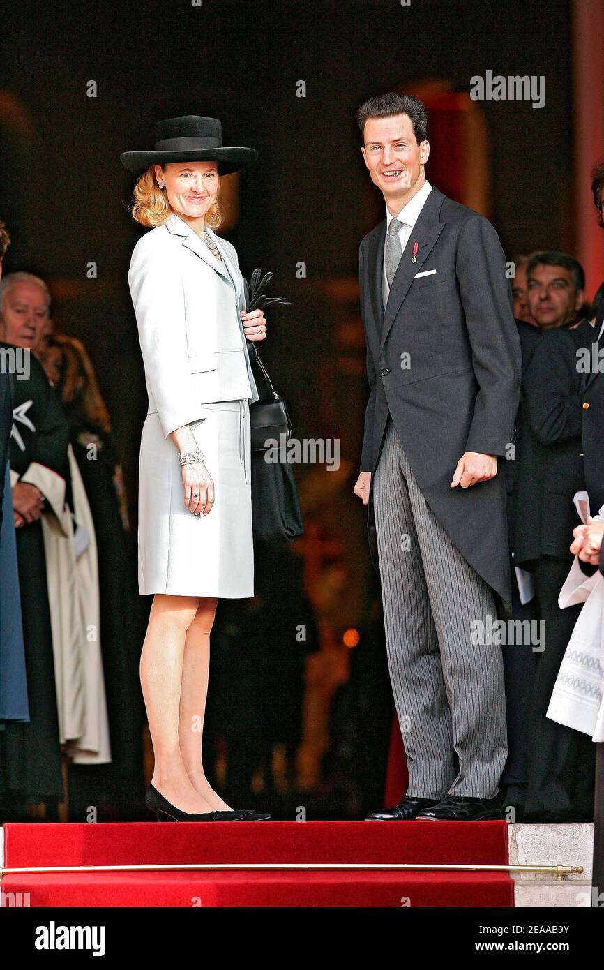 Princess Sophie and her husband Prince Alois Liechtenstein leave Monaco ...
