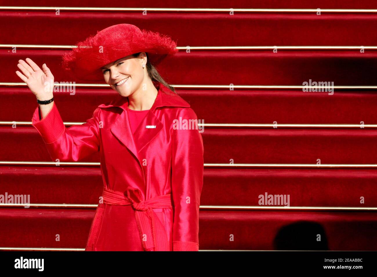 Crown Princess Victoria of Sweden arrives at Monaco's Cathedrale for ...