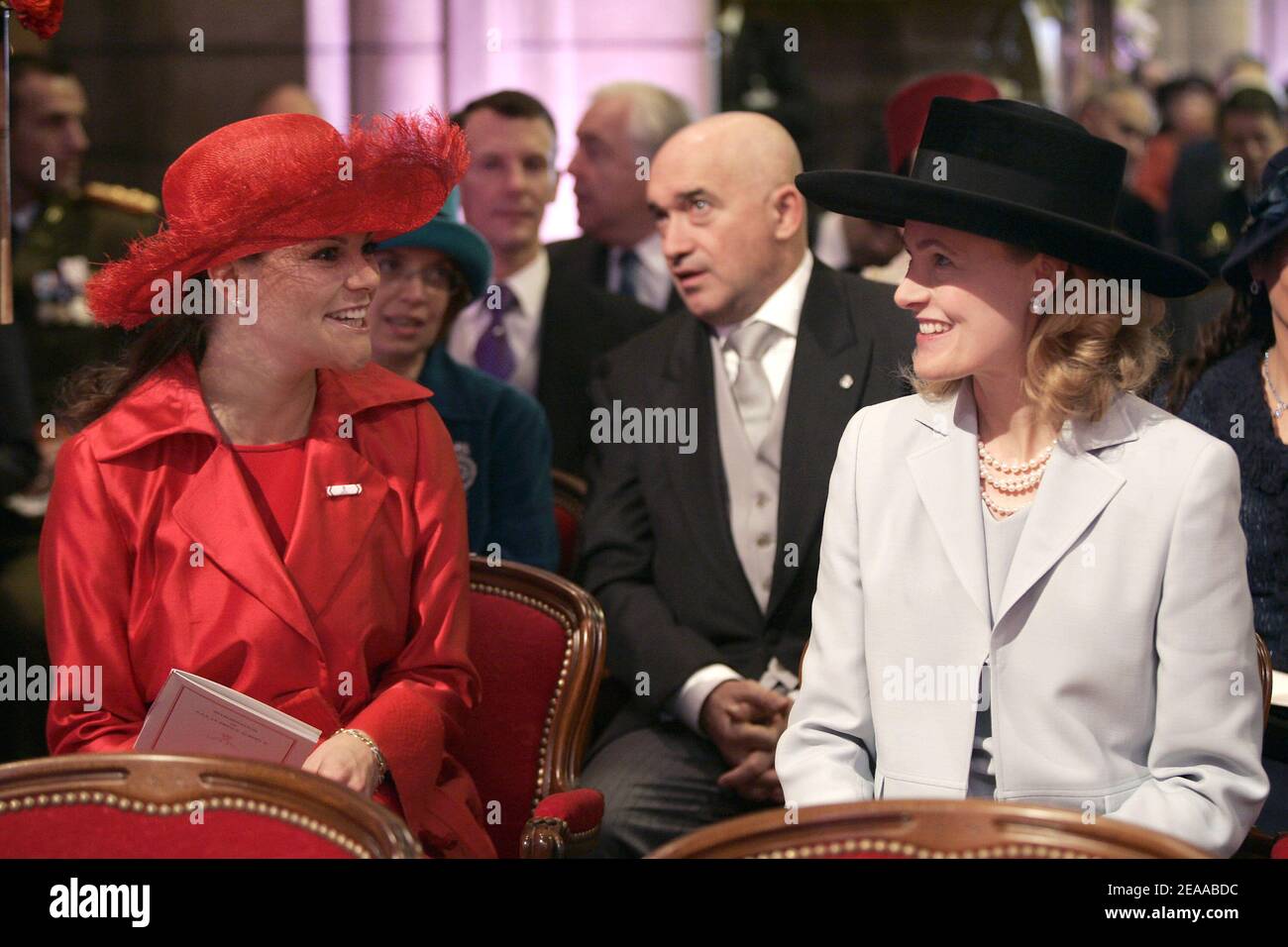 Princess Victoria of Sweden and Sophie of Liechtenstein inside Monaco's ...