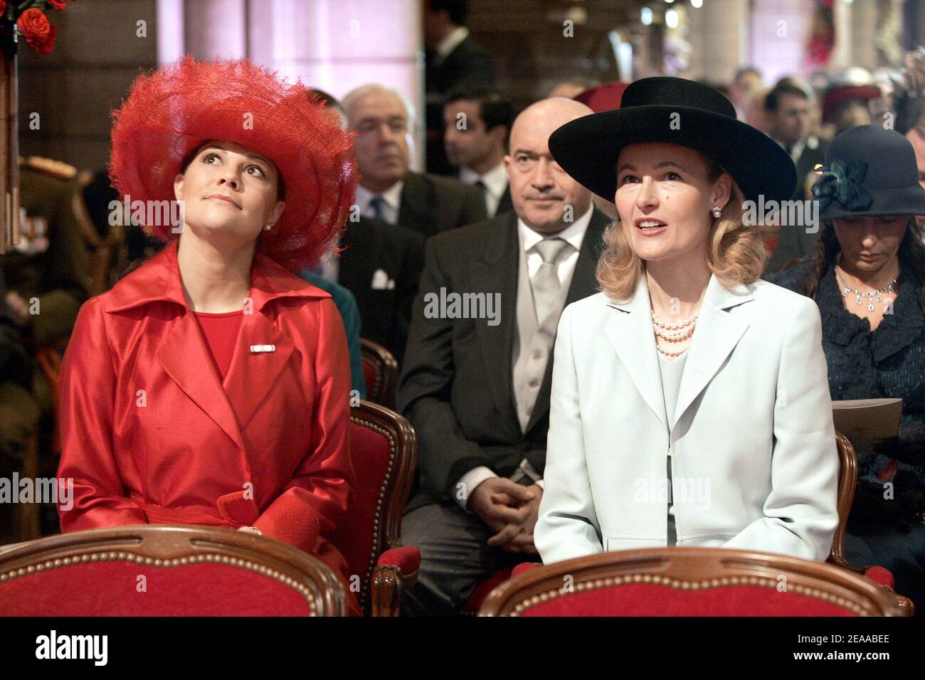 Princess Victoria of Sweden and Sophie of Liechtenstein inside Monaco's ...