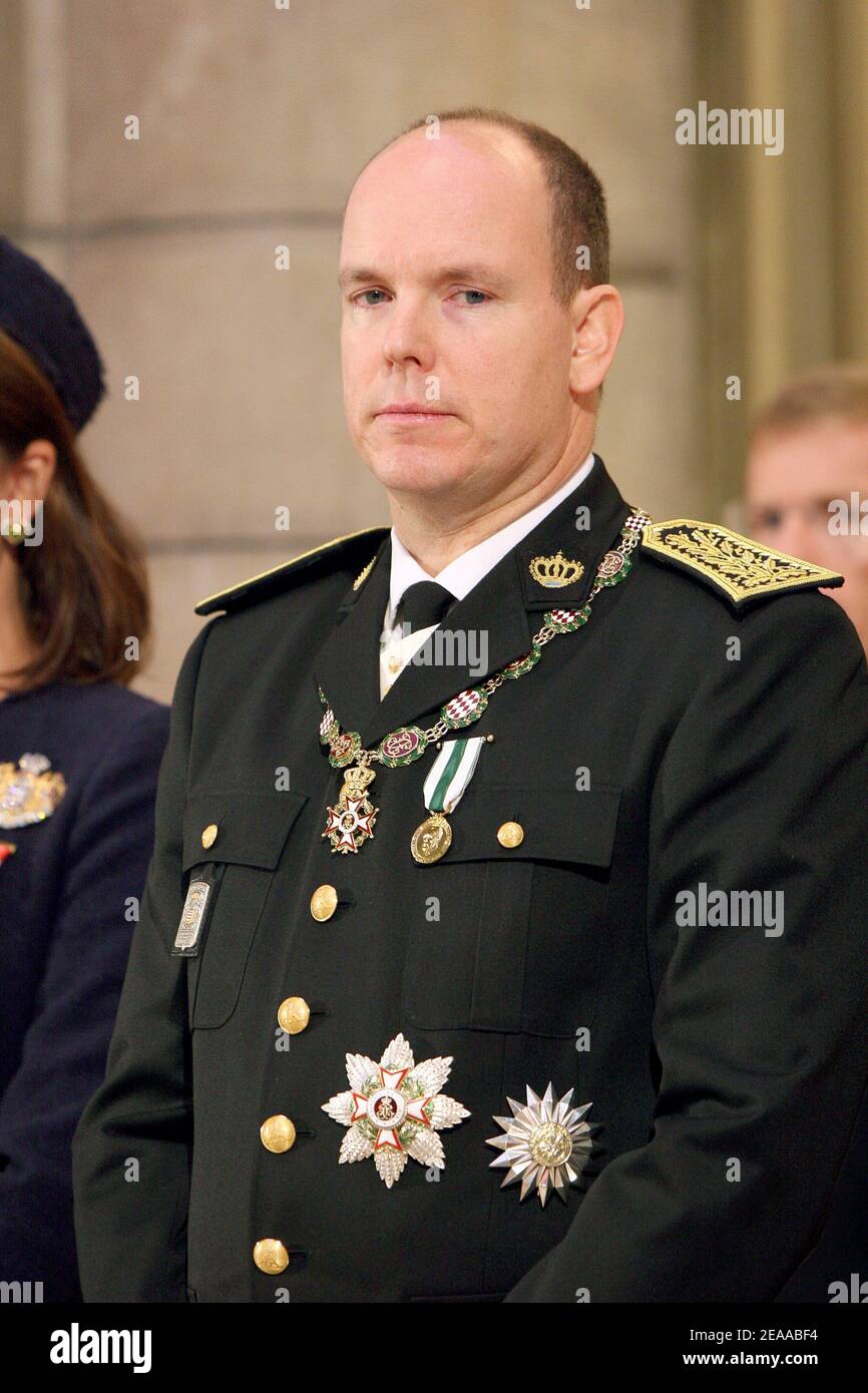 File photo : Prince Albert II of Monaco inside Monaco's Cathedrale ...