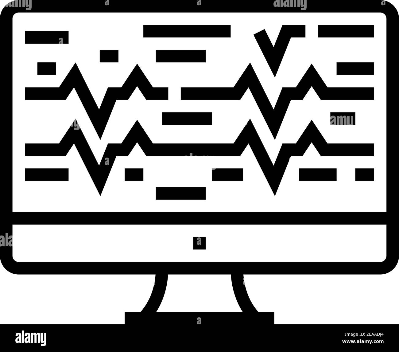 Sound waves screen Black and White Stock Photos & Images - Alamy