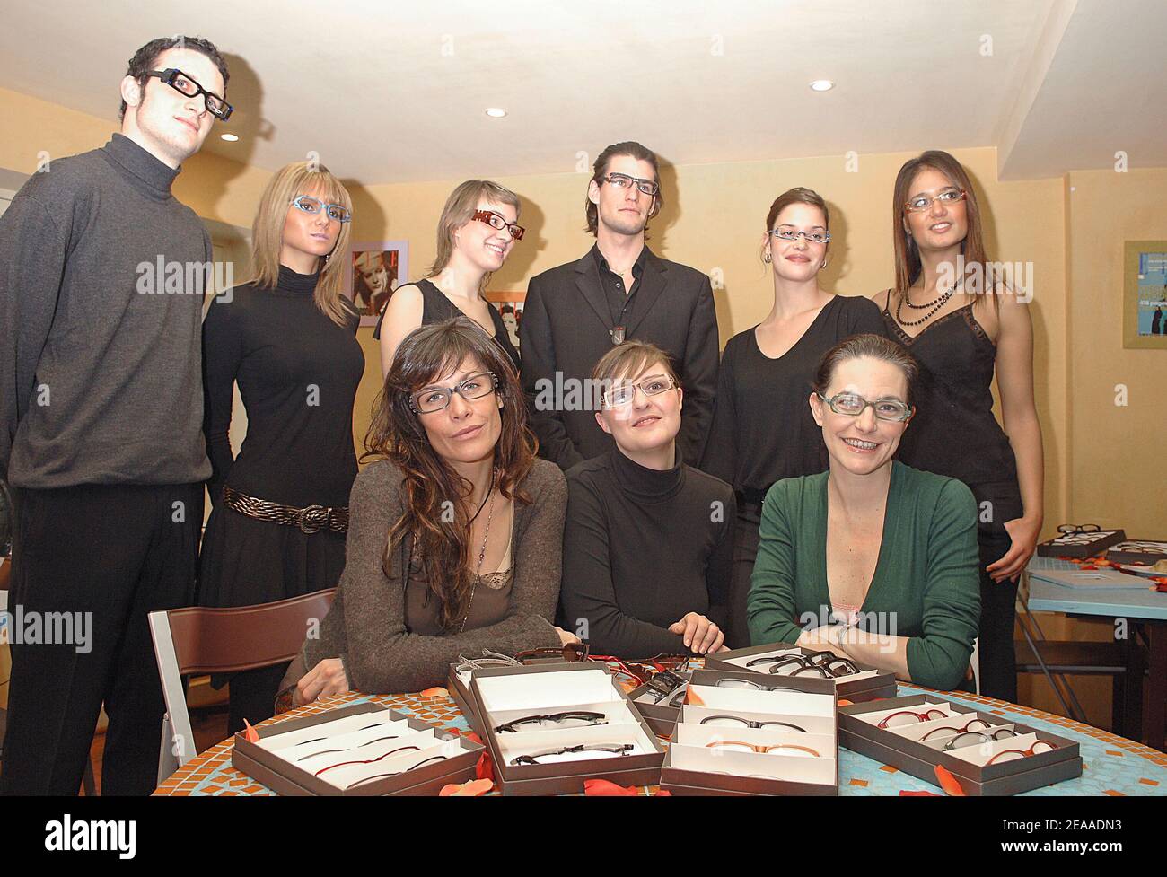 French actress Astrid Veillon (l) and singer Lio (r) promote the new ...