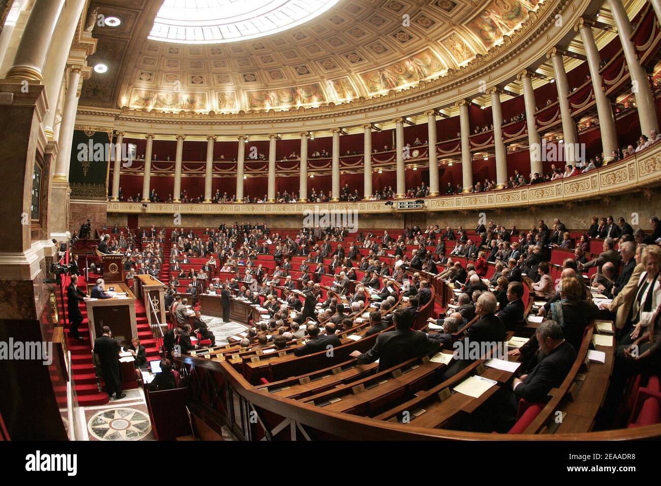 Illustration of the National Assembly in Paris, France, on November 29 ...