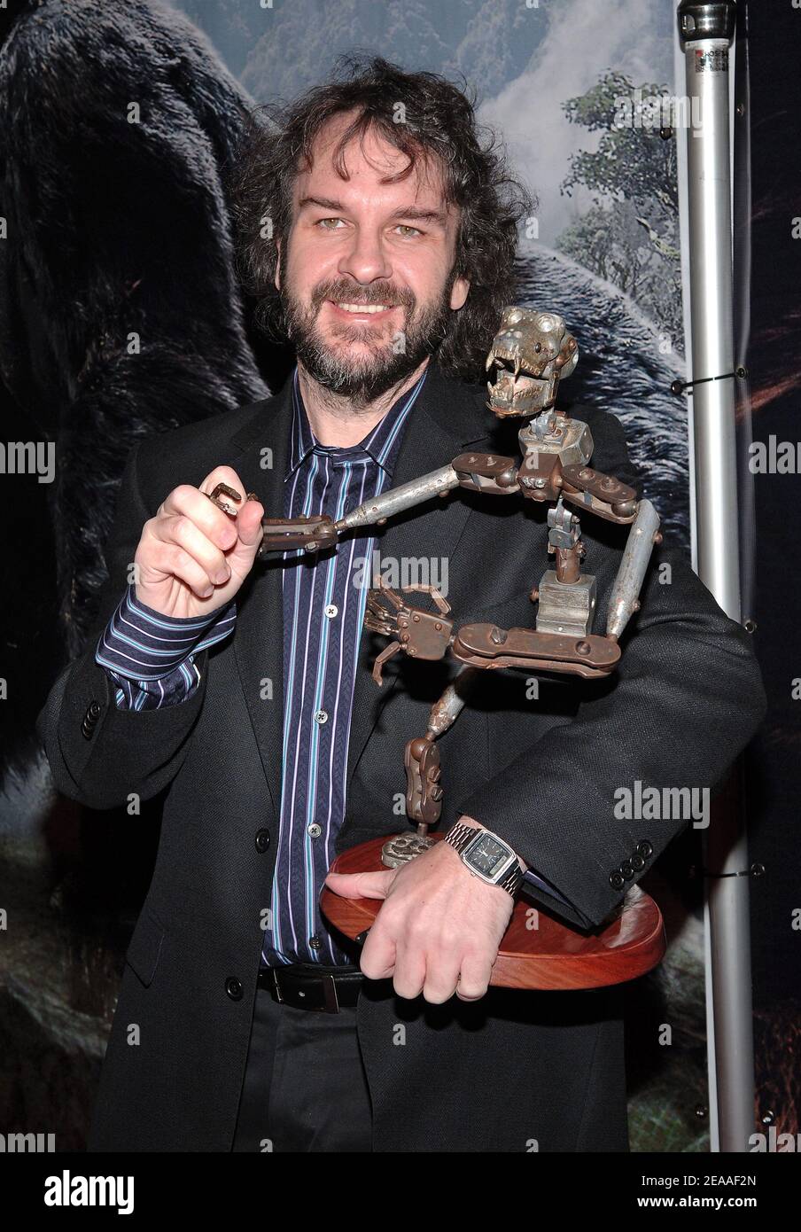 New Zealand director Peter Jackson poses for pictures as he arrives at ...
