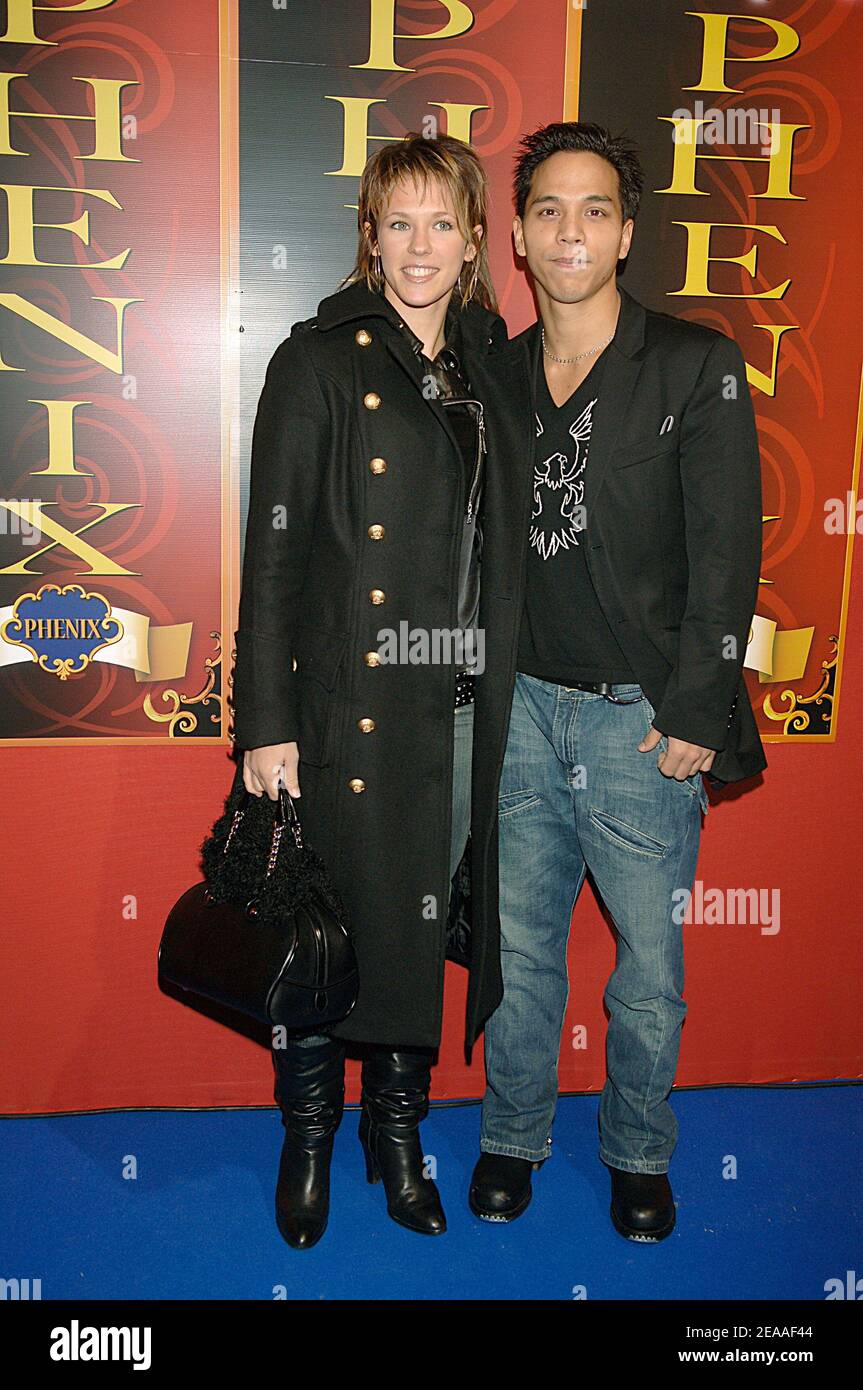 French singer Lorie and boyfriend attend the premiere of the Phenix ...
