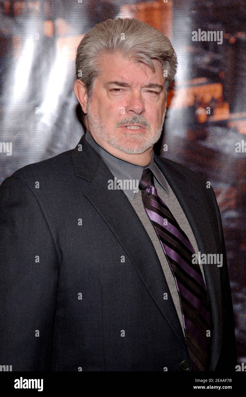 American director George Lucas poses for pictures as he arrives at the ...