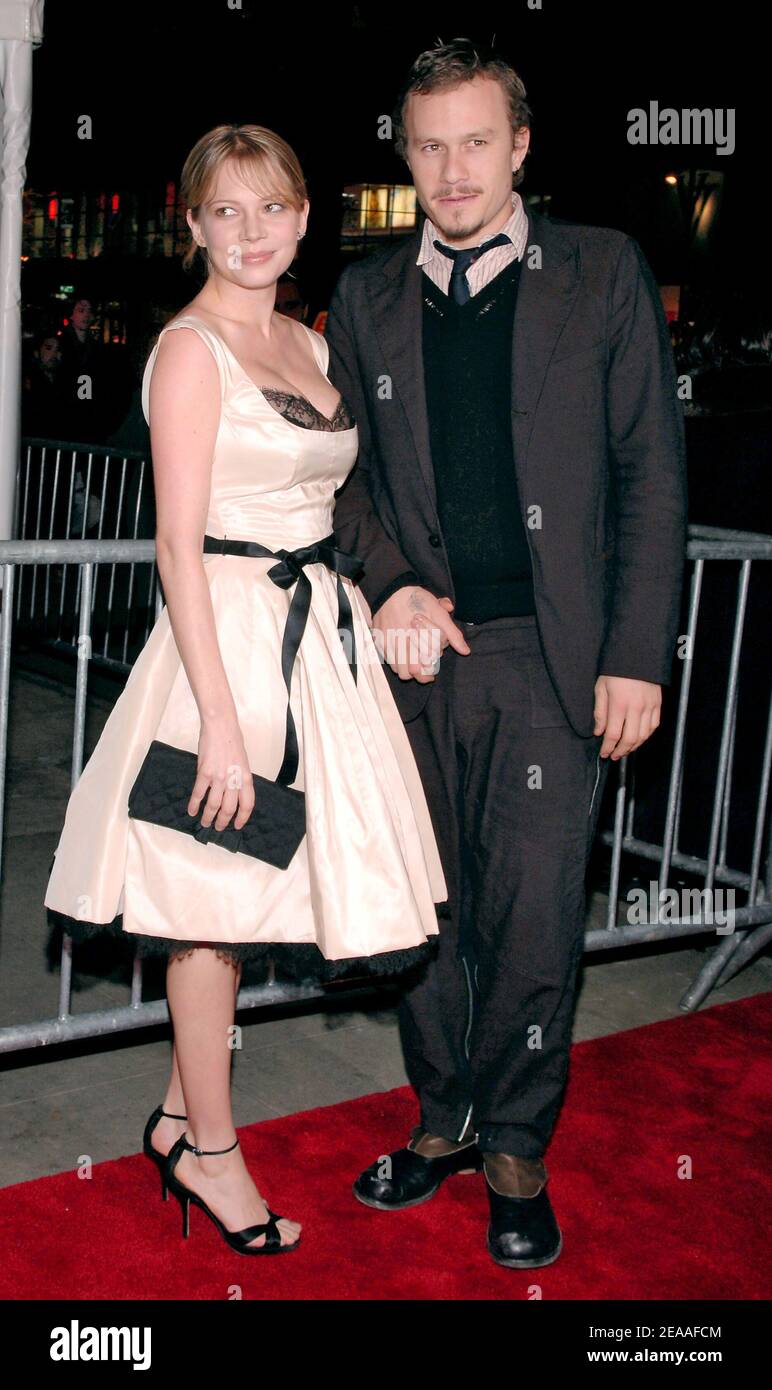 Australian actor and cast member Heath Ledger and his fiancee, U.S ...