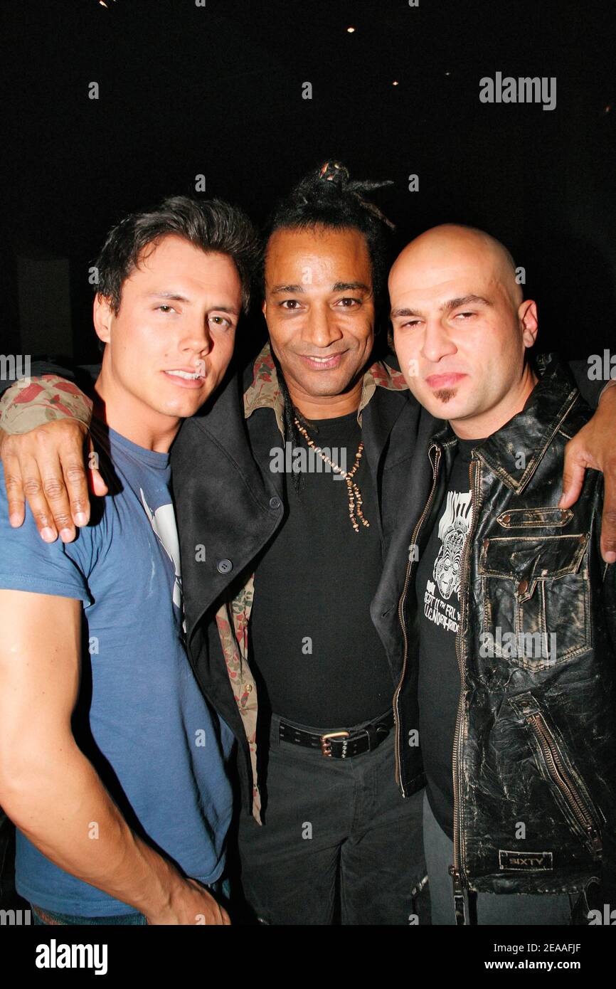 Cast members Laurent Ban, Roddy Julienne, Jerome Collet attend musical ...