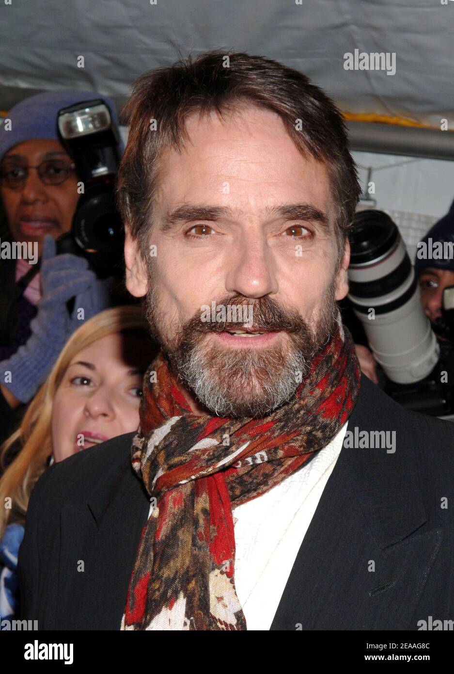 British actor and cast member Jeremy Irons arrives at the 'Casanova ...