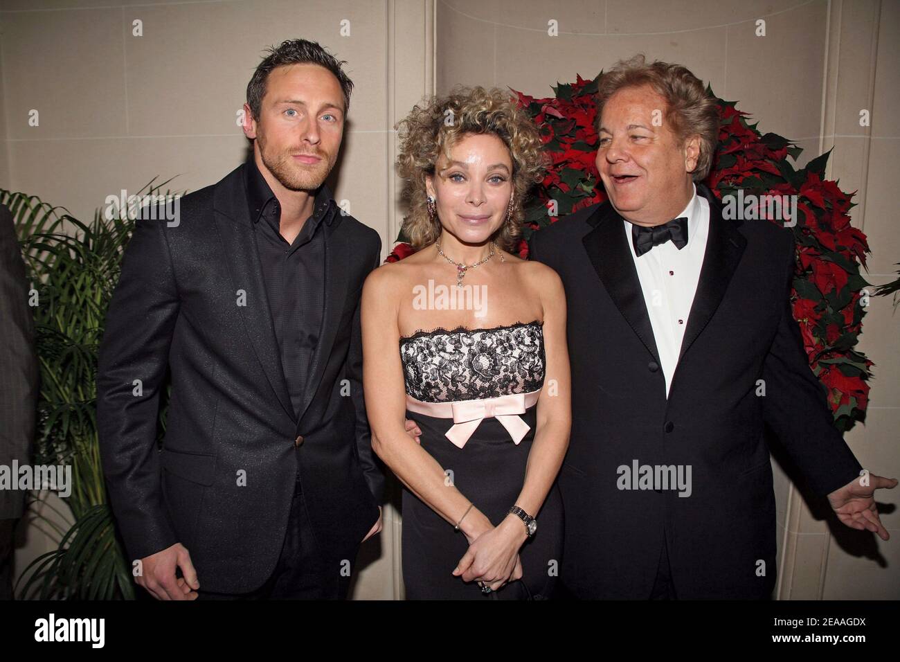 (L-R) Former French singer Frank Delhaye, French actress Grace de ...